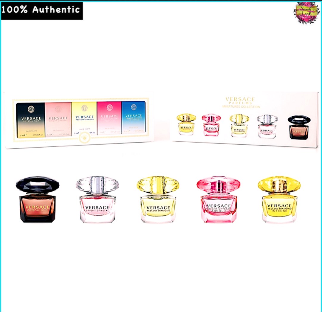 Versace Parfums Miniatures Collection EDP/EDT 5PCS ( 5 x 5ml Dab On ...