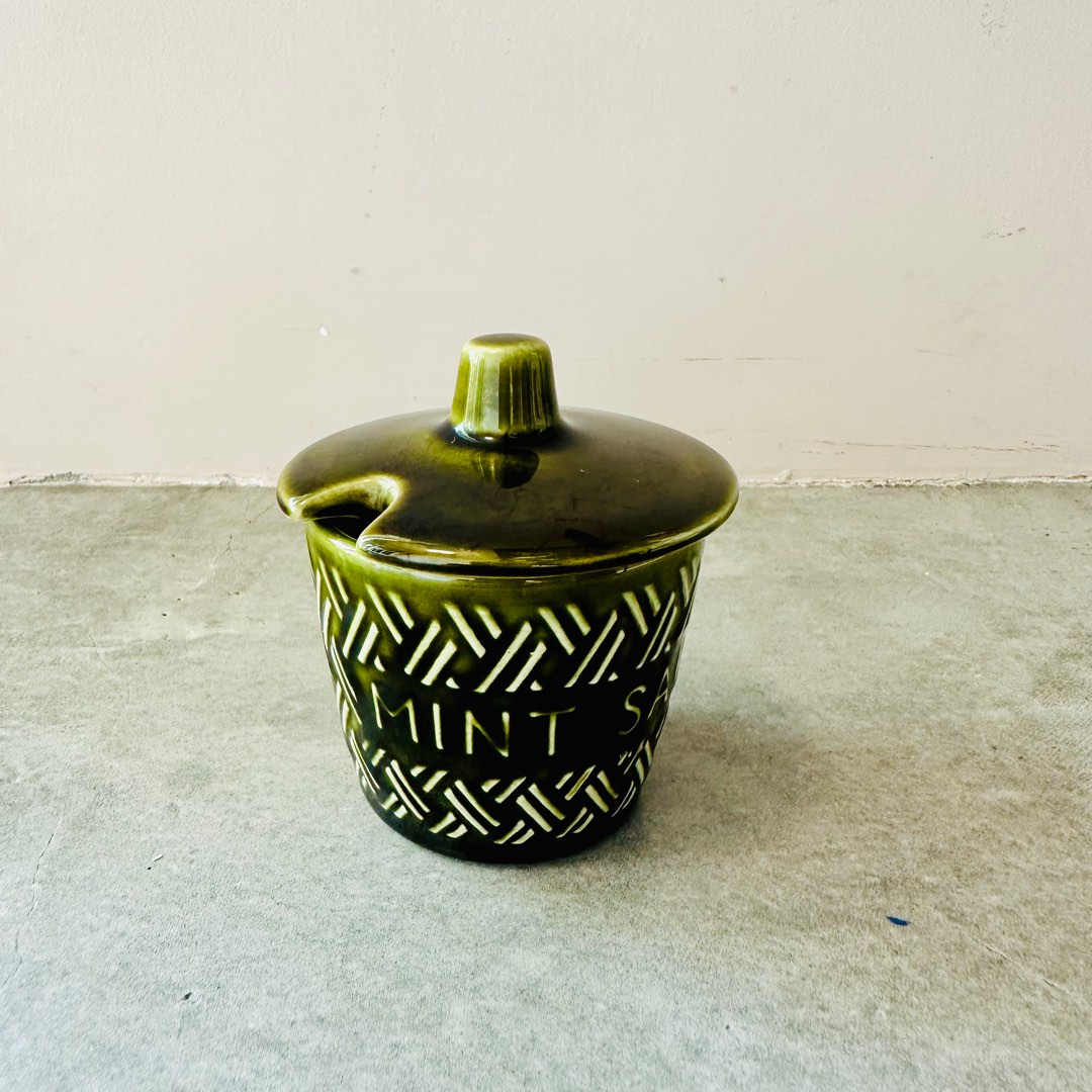 Vintage Mid Century Lord Nelson Pottery, Mint Sauce Bowl with Lid ...