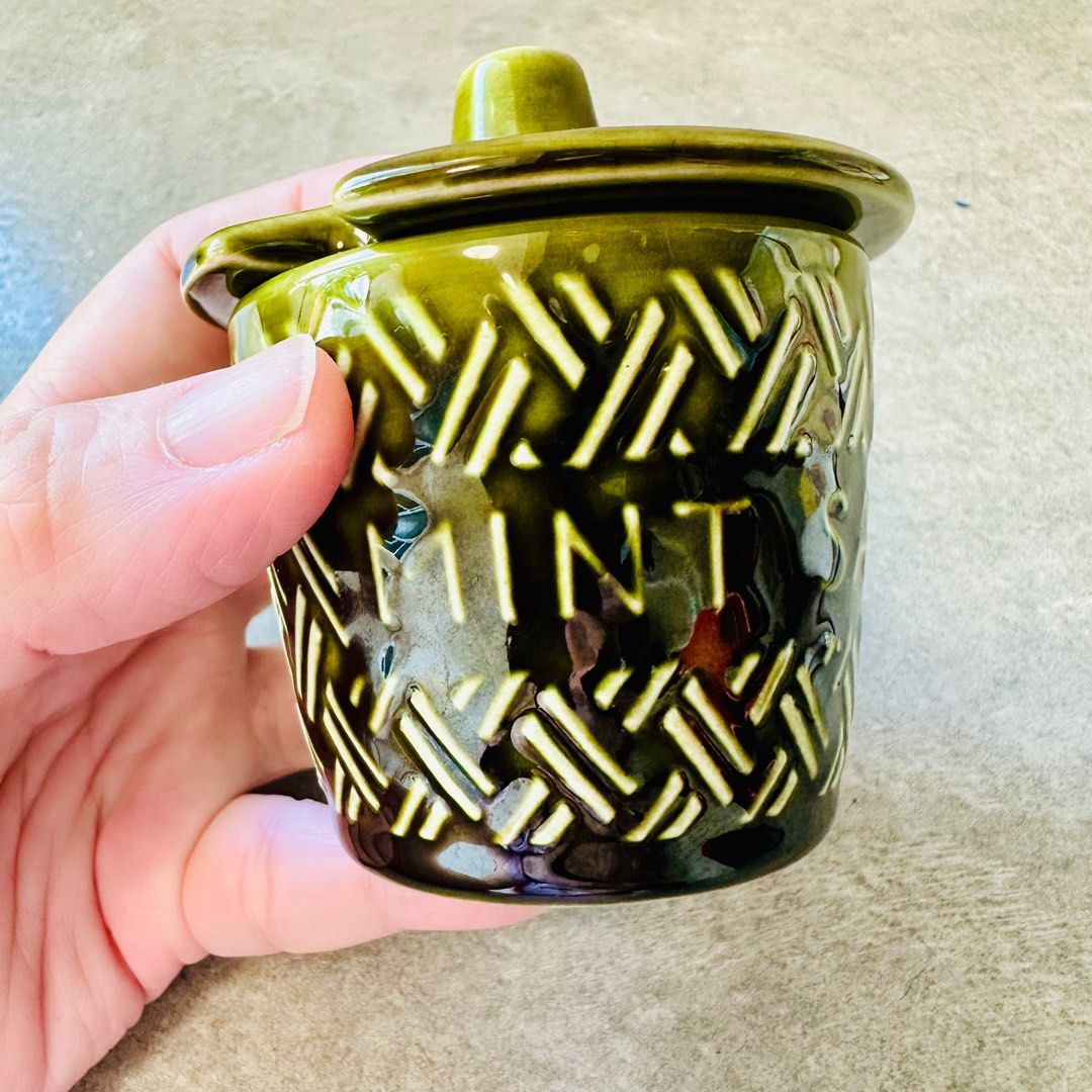 Vintage Mid Century Lord Nelson Pottery, Mint Sauce Bowl with Lid ...