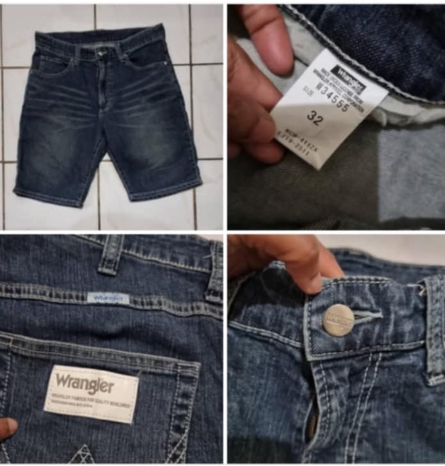 Wrangler Maong Short, Men's Fashion, Bottoms, Shorts on Carousell