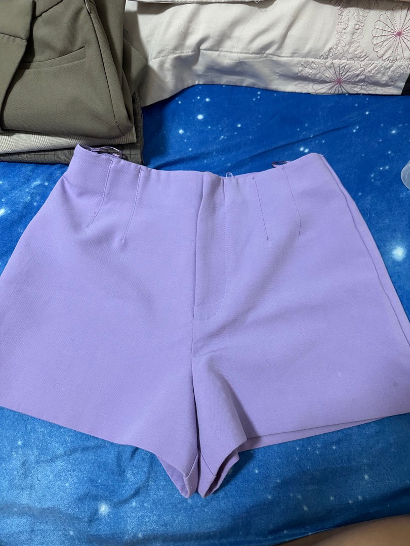 Zara Purple Lilac Short, Women's Fashion, Bottoms, Shorts on Carousell