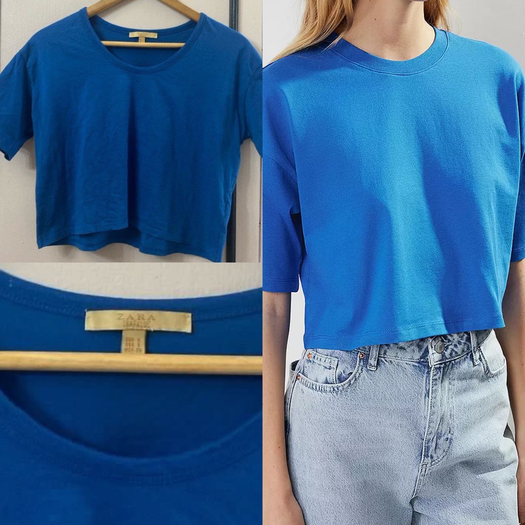 ZARA TOP| ZARA CROPPED TOP| ZARA BLUE TOP| Y2K TOP| SEXY TOP| BEACH TOP ...