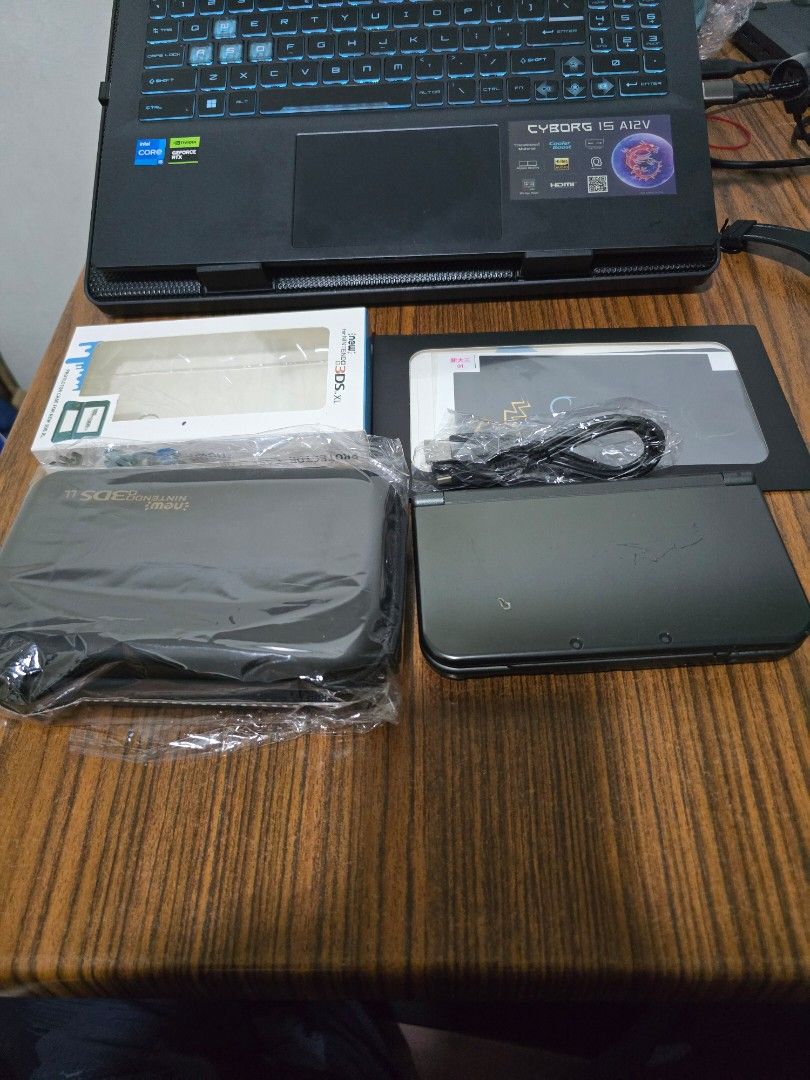 128GB Modded Nintendo new 3ds xl metallic black set, Video Gaming ...
