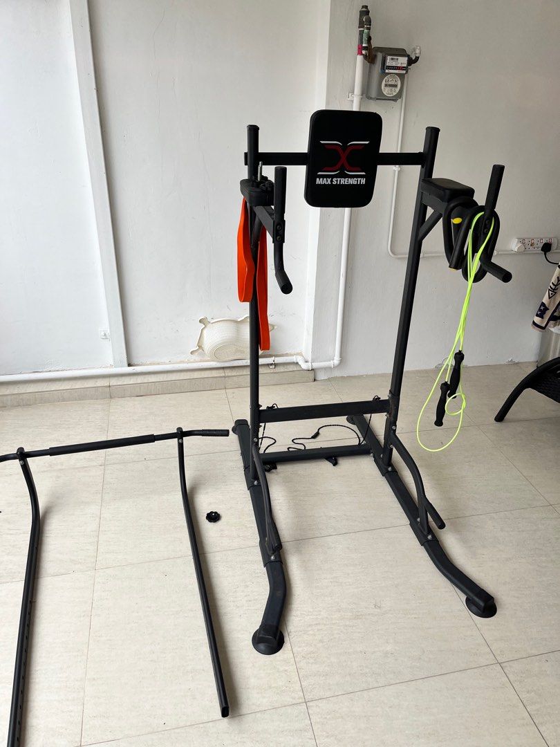 Adjustable pull up station - pull up bar, triceps, biceps, Sports ...