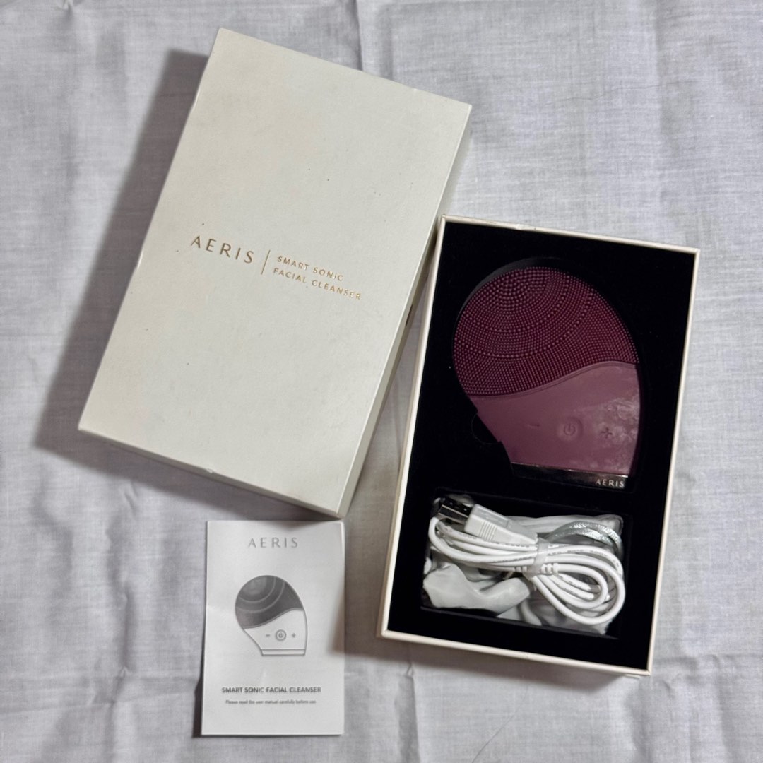 Aeris Smart Sonic Facial Cleanser, Kesehatan & Kecantikan, Kulit, Sabun ...