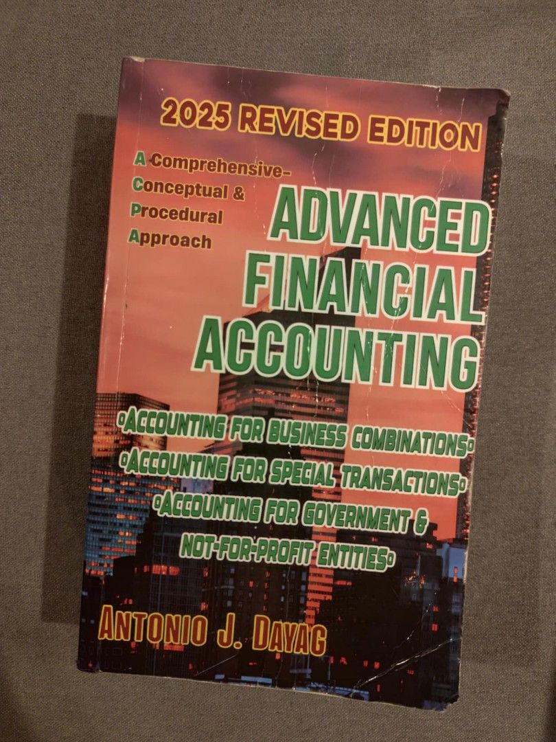 Afar Advance Financial Accounting by dayag, Hobbies & Toys, Books ...