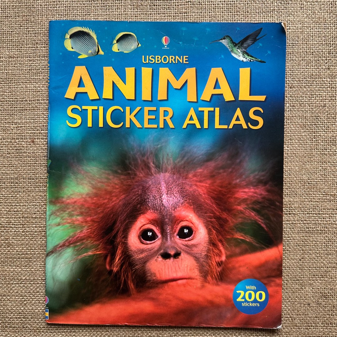 ANIMAL STICKER ATLAS, Hobbies & Toys, Books & Magazines, Children's ...