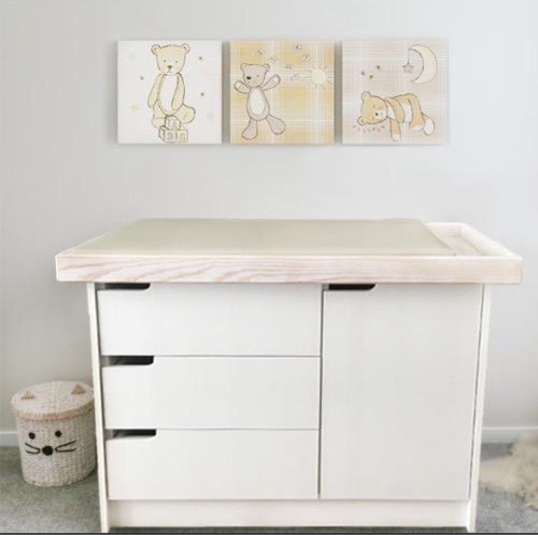 Anti-slam Sturdy Baby Diaper Changing Nursery Station Furtniture: 3 ...