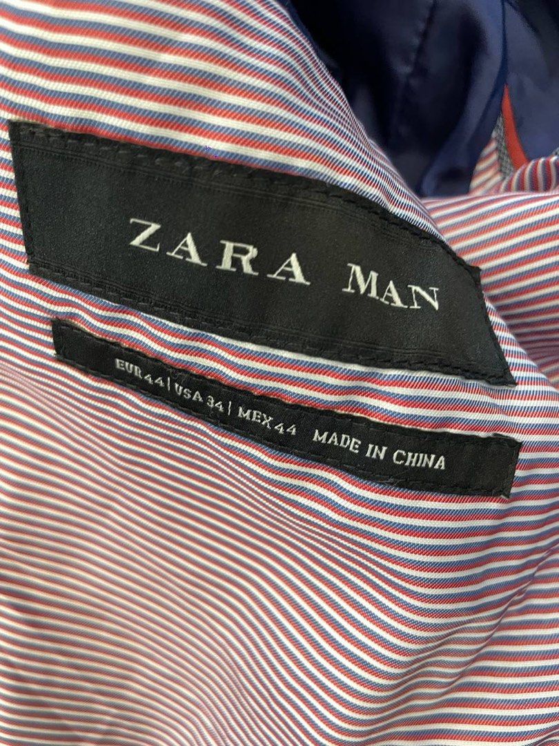 Authentic Zara Men M / L size navy blue blazer jaket, Men's Fashion, Coats, Jackets and ...