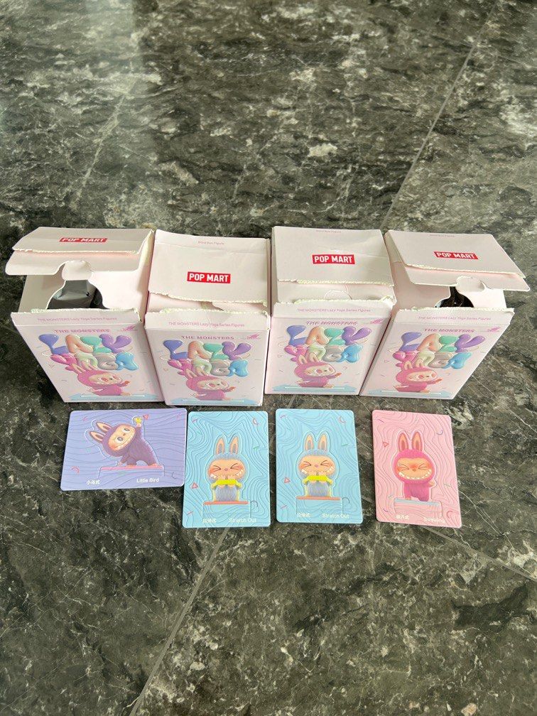BNIB Pop Mart labubu the monsters lazy yoga (stretch out, little bird ...