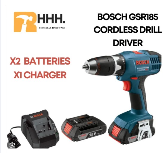 Bosch GSR185LI Professional Cordless Drill/Driver Model (GSR185LI ...