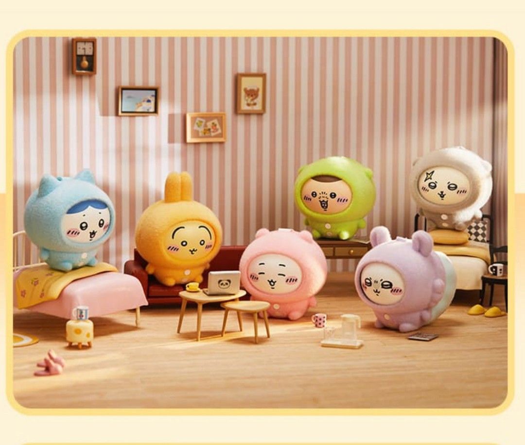 [BRAND NEW! MINISO X CHIIKAWA] CHIIKAWA PYJAMA PARTY FACE CHANGING ...