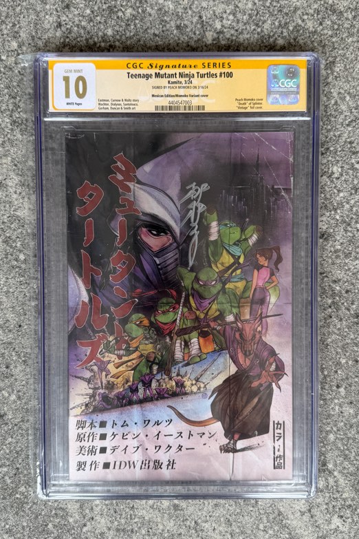 CGC 10 Signed Teenage Mutant Ninja Turtles #100 (Mexican edition/Momoko ...