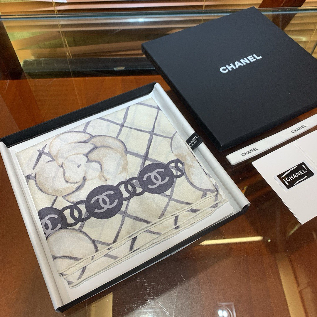 Co-Co CHANEL Scarf For Woman /_CC90CC_030 Color Available Authentic 100 ...