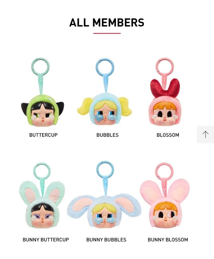 Crybaby Powerpuff Girls Vinyl Plush Pendant Blossom Popmart Cow Play ...