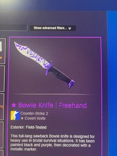 Skeleton Knife Sapphire CS2, Video Gaming, Gaming Accessories, In-Game ...