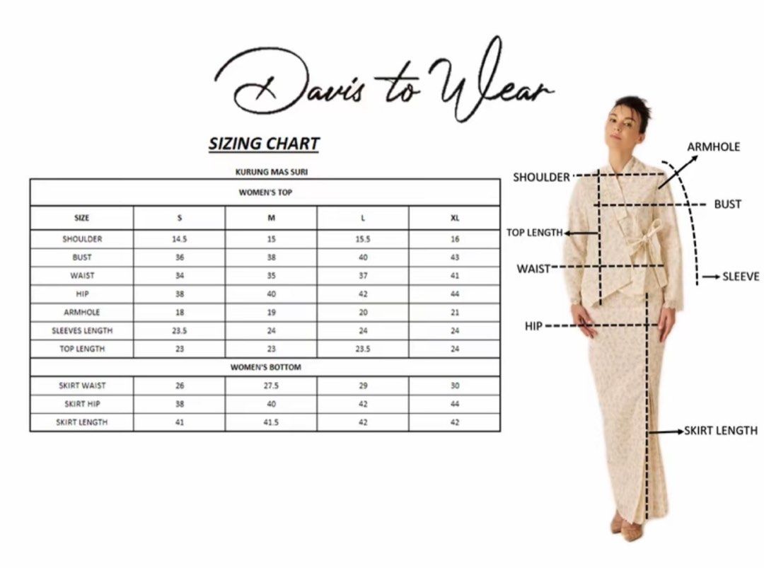 Dplkl Davis To Wear DTW - Kurung Mas Suri Yellow in S, Women's Fashion ...