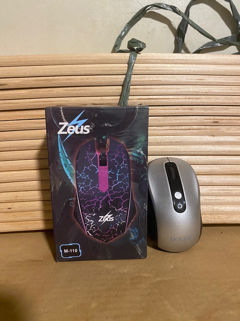 Delux Wireless Mouse Zeus Wired Mouse, Computers & Tech, Parts ...