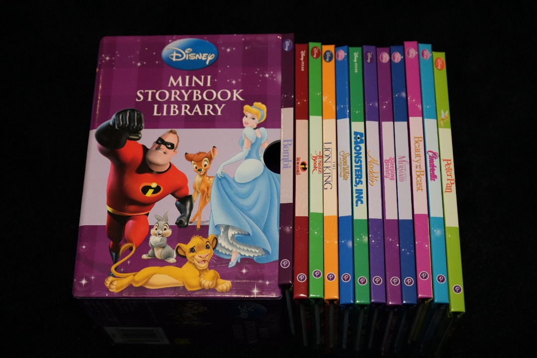 Disney Mini Storybook Library (12 Story Books Set), Hobbies & Toys ...