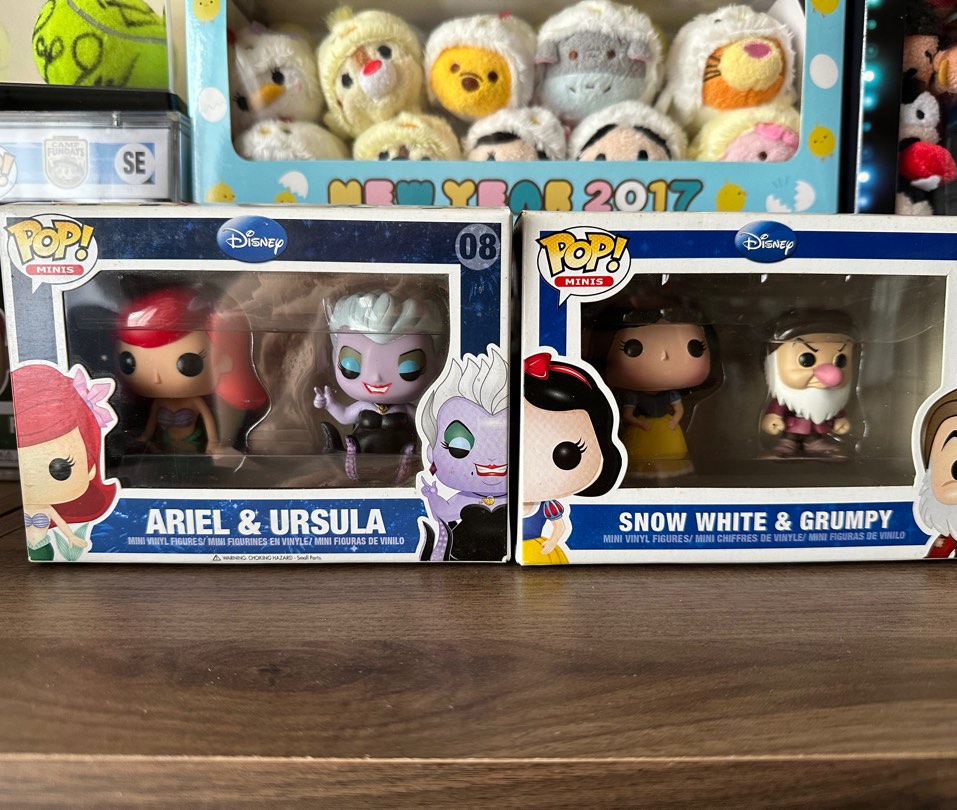 Disney Rare Mini Set (Snow White & Grumpy and Ariel & Ursula) Funko OG ...
