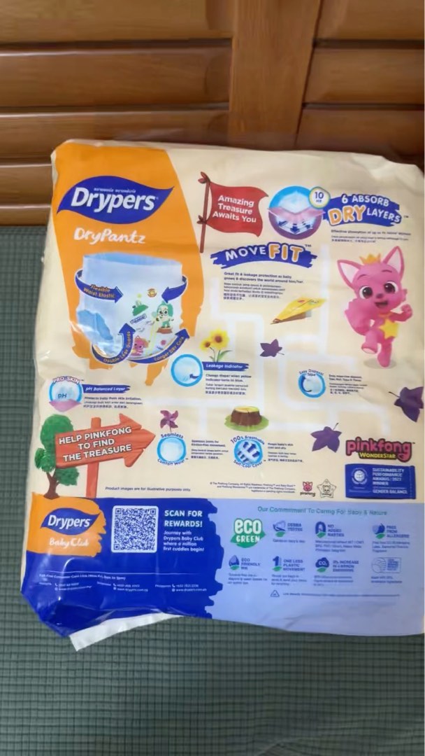 Drypers DryPantz Pinkfong L Size Diapers, Babies & Kids, Going Out ...