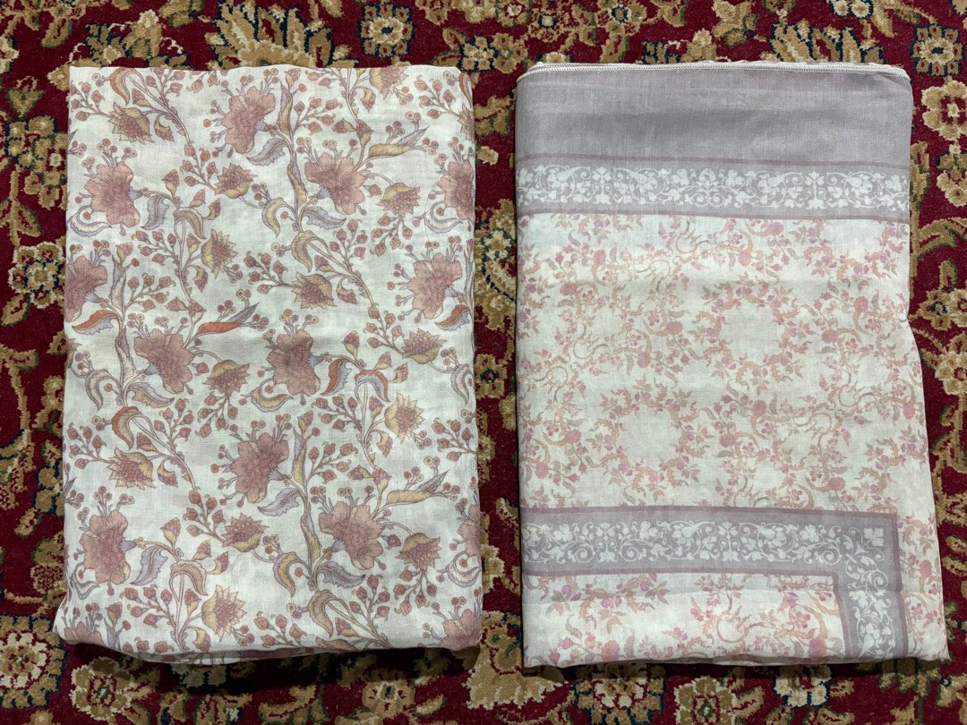 [FAST POSTAGE] WTS Tudung Ruffle Printed Bawal Meraki Hazel Amarylis ...