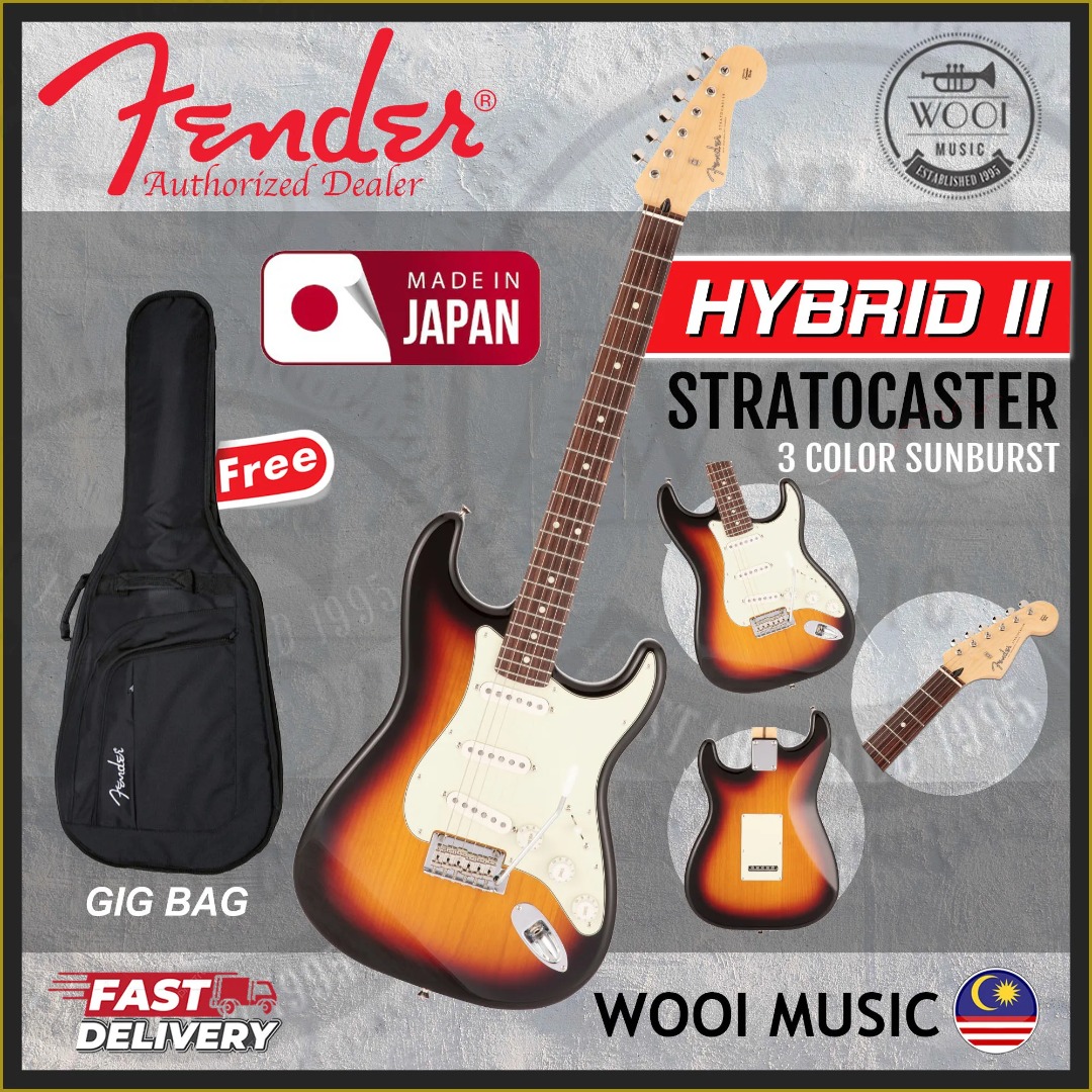 Fender Japan Hybrid II Stratocaster Electric Guitar with Rosewood ...