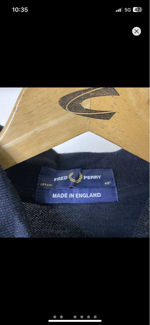 Fred Perry Black Champagne Twin Tipped Polo Shirt Made in England, Men ...