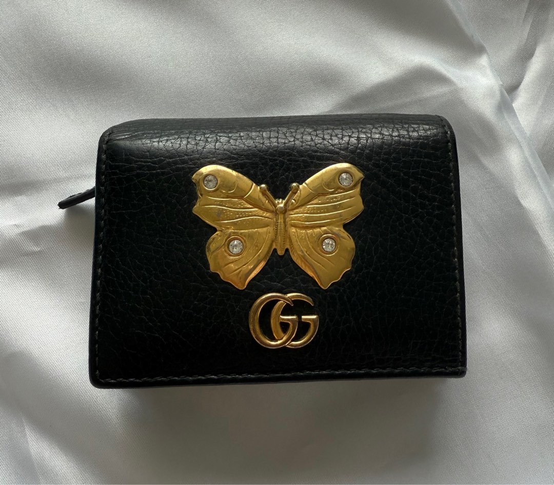 Gucci butterfly series wallet, Luxury, Bags & Wallets on Carousell