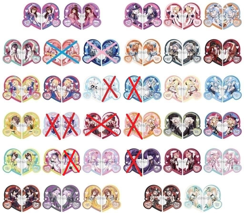 Hololive Kira Sticker Set Bandai Sora/Roboco/AZKi/Aki/Haato/Fubuki ...