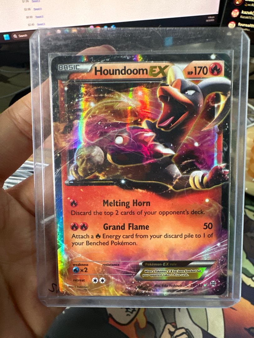 Houndoom EX #21 Pokemon BREAKthrough, Hobbies & Toys, Toys & Games on ...