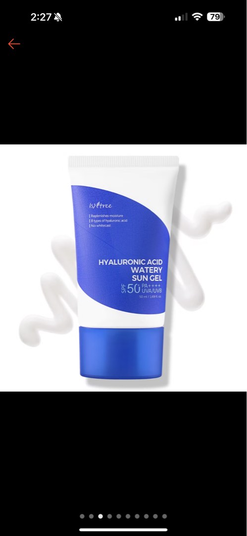 Instree hyaluronic acid watery sun gel, Beauty & Personal Care, Face ...