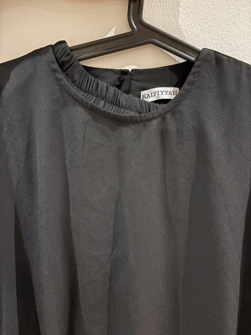 Kaifiyyah cupcake set in black, Women's Fashion, Muslimah Fashion, Baju ...