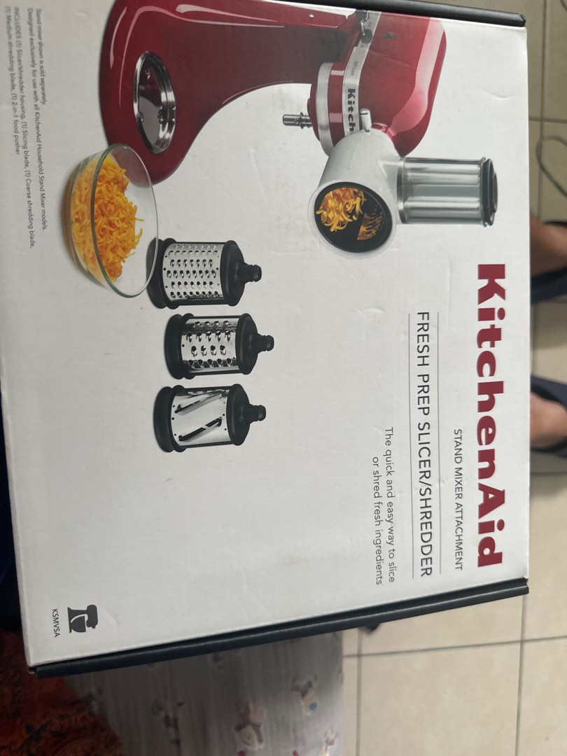 KitchenAid Fresh Prep Slicer/Shredder Attachment, TV & Home Appliances ...