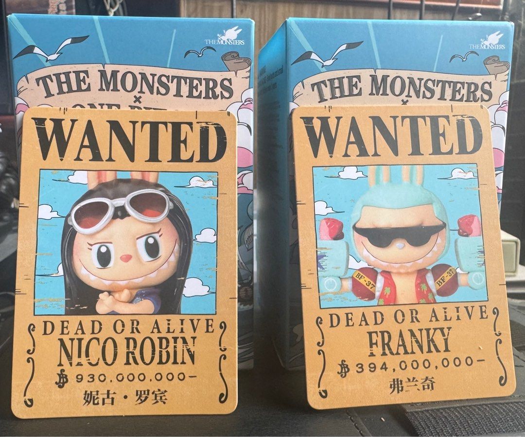 Labubu The Monsters X One Piece - Robin, Franky, Hobbies & Toys, Toys ...