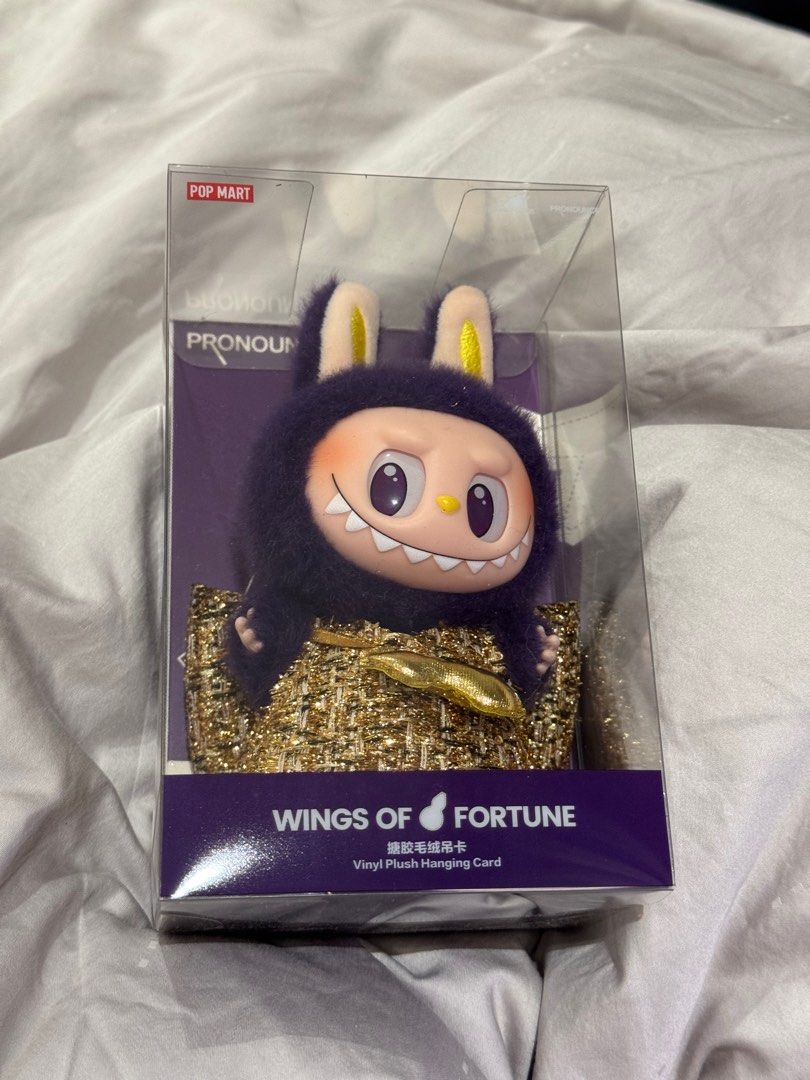 LABUBU x PRONOUNCE - WINGS OF FORTUNE Vinyl Plush Hanging Card, Hobbies ...