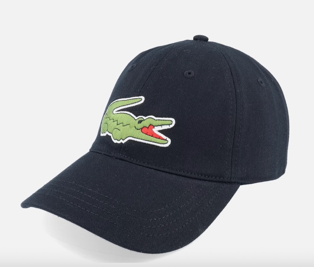 Lacoste Big Logo Navy Blue Cap, Men's Fashion, Watches & Accessories ...