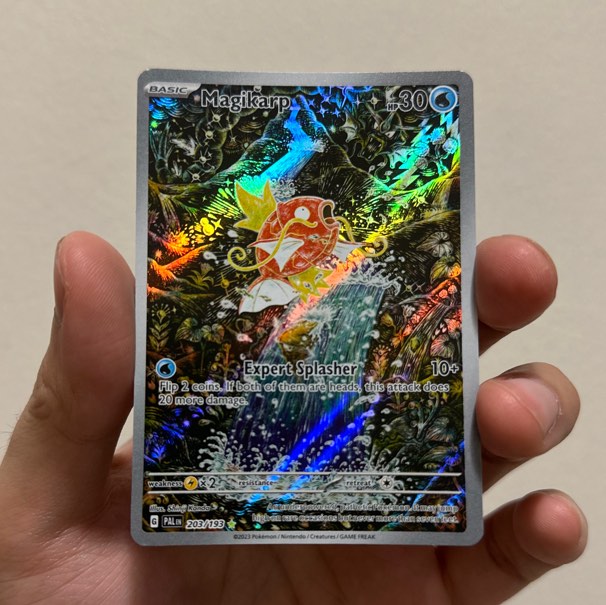 Magikarp 203 Paldea Evolved, Hobbies & Toys, Toys & Games on Carousell