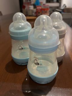 MAM Milk Bottles 130ml, Babies & Kids, Nursing & Feeding, Breastfeeding ...