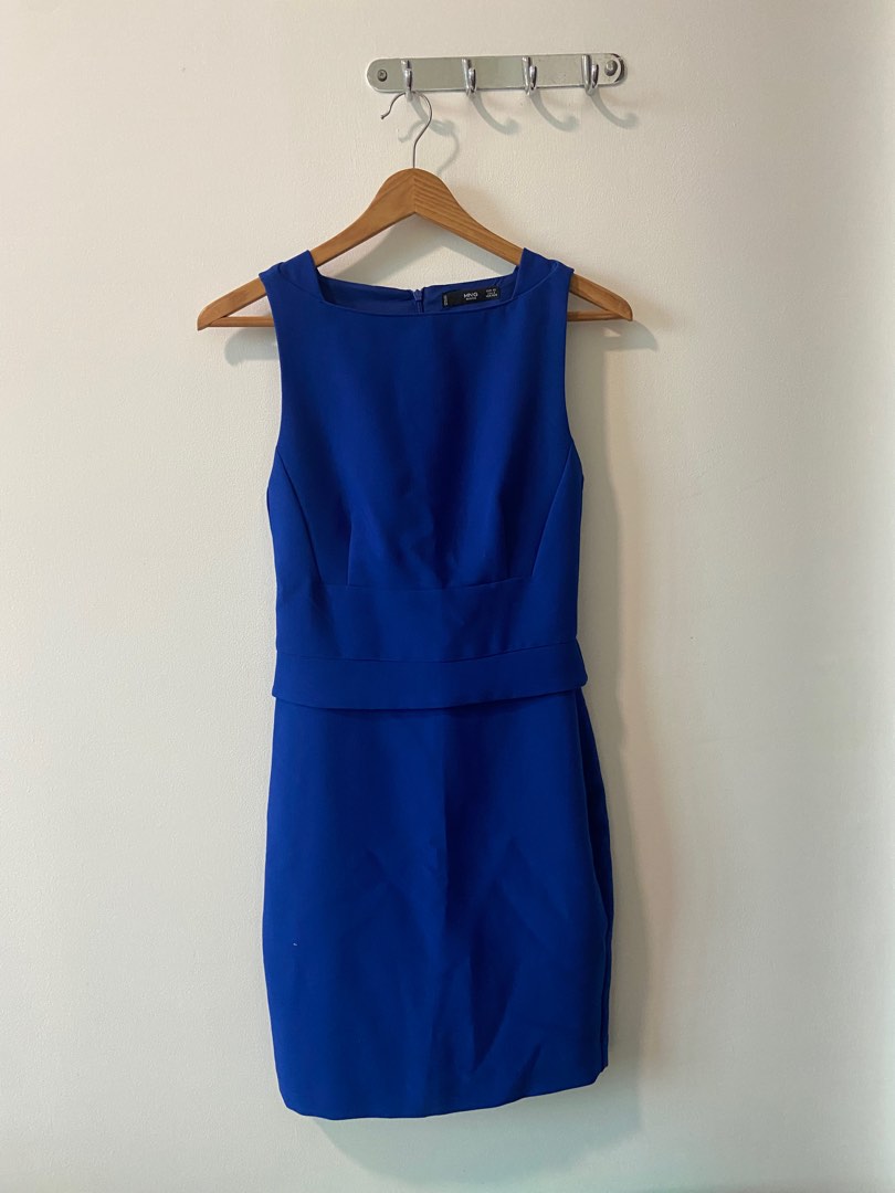 Mango Blue Formal Dress, Women's Fashion, Dresses & Sets, Dresses on ...