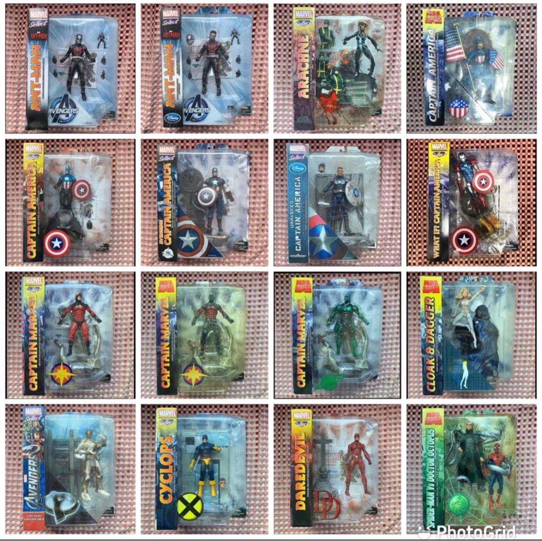 Marvel Select (Ant-Man, Captain America, Chitauri, Cloak Dagger ...