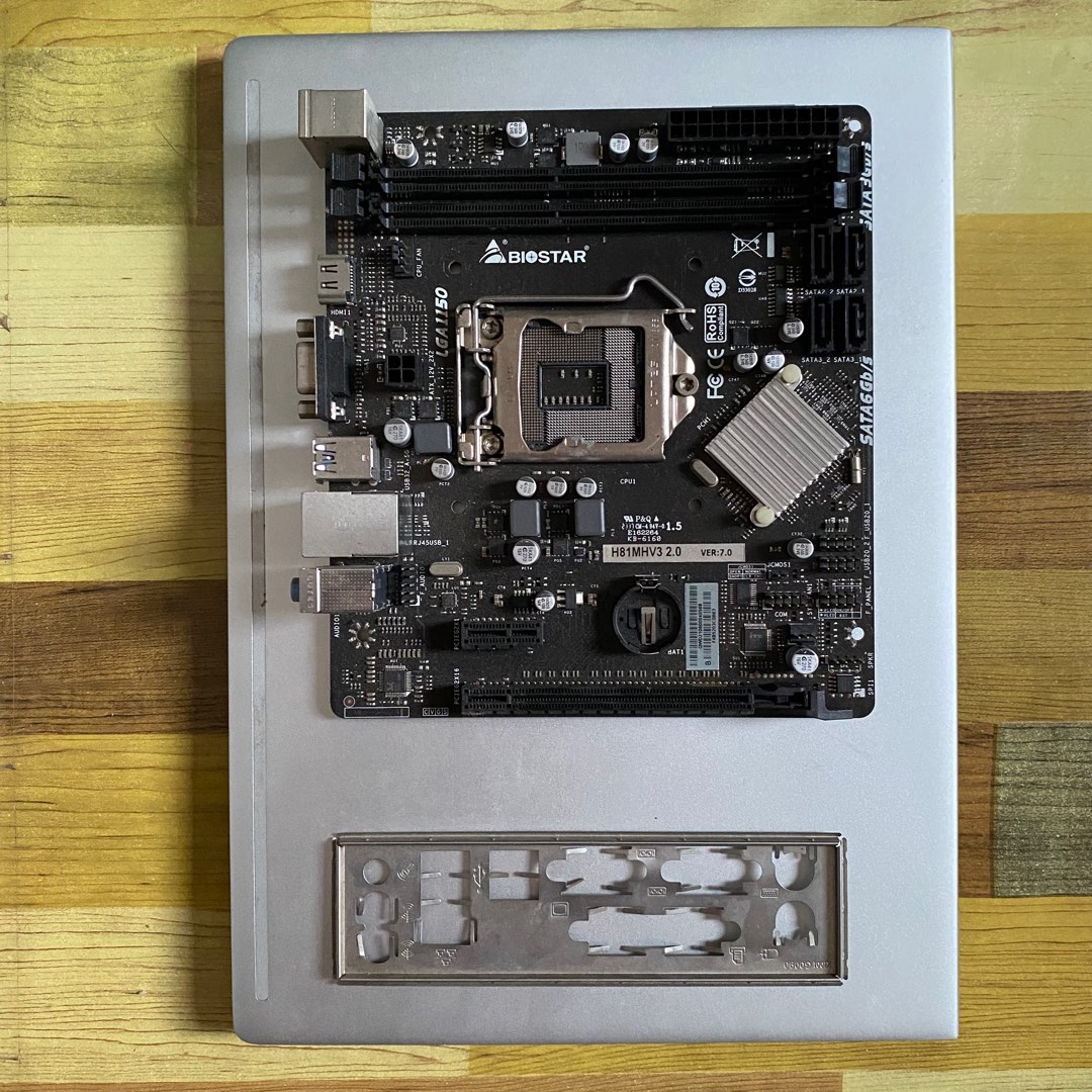 Mobo motherboard lga 1150 biostar h81, Elektronik, Komputer, Desktop di ...