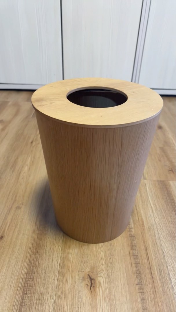 Muji Wooden Bin with Wire, Furniture & Home Living, Bathroom & Kitchen ...