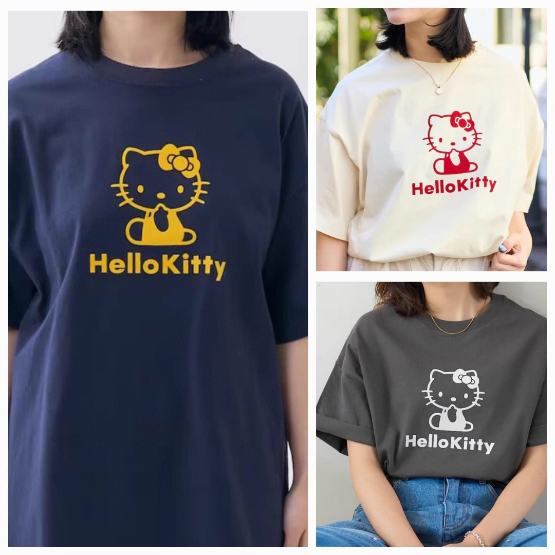 New!日本BEAMS BOY X Hello Kitty系列經典圖案環保印花圓領Tee，運動休閒均可，百搭款。純棉質地，舒適好著，中意嘅歡迎 ...