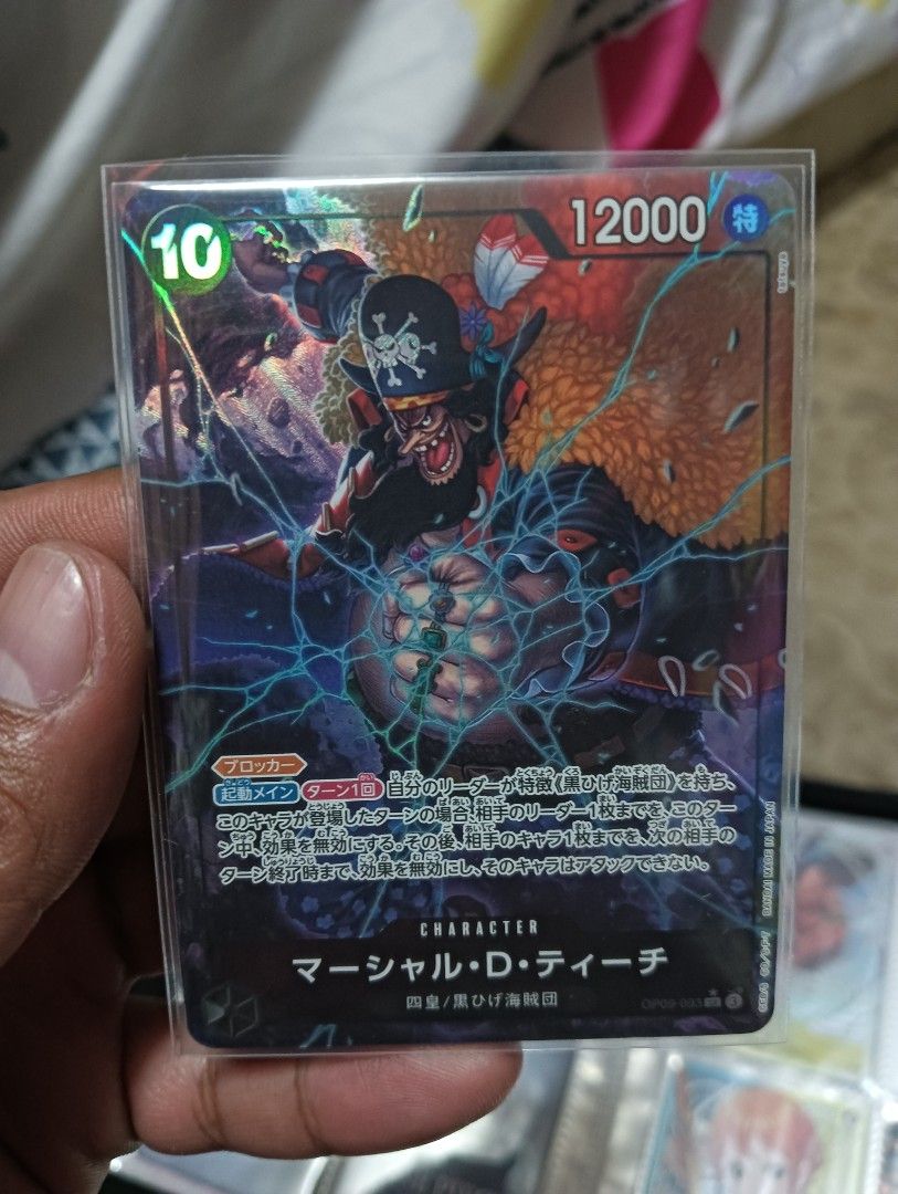 One Piece P-SR Marshall D. Teach (Parallel) OP09-093, Hobbies & Toys ...