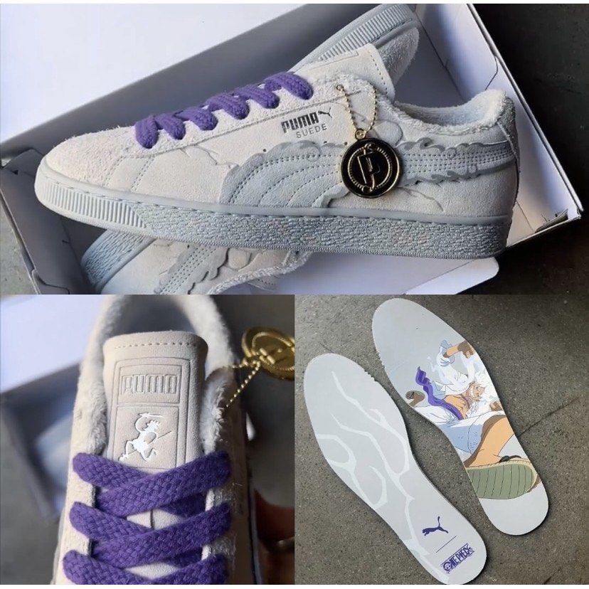 One piece x Puma Suede Luffy Gear 5, Men's Fashion, Footwear, Sneakers ...