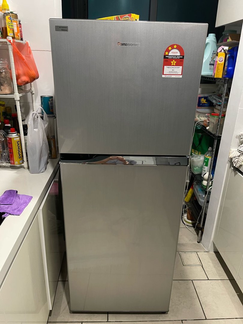 Panasonic ECONAVI Inverter 2-Door Top Freezer Refridgerator NR-BL308 ...