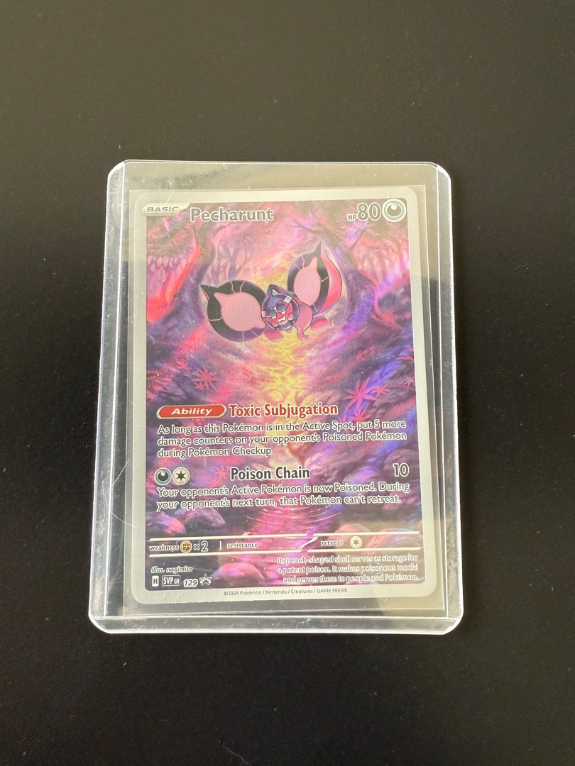 Pecharunt - SVP129 - Illustration Rare Promo Pokemon Scarlet & Violet ...