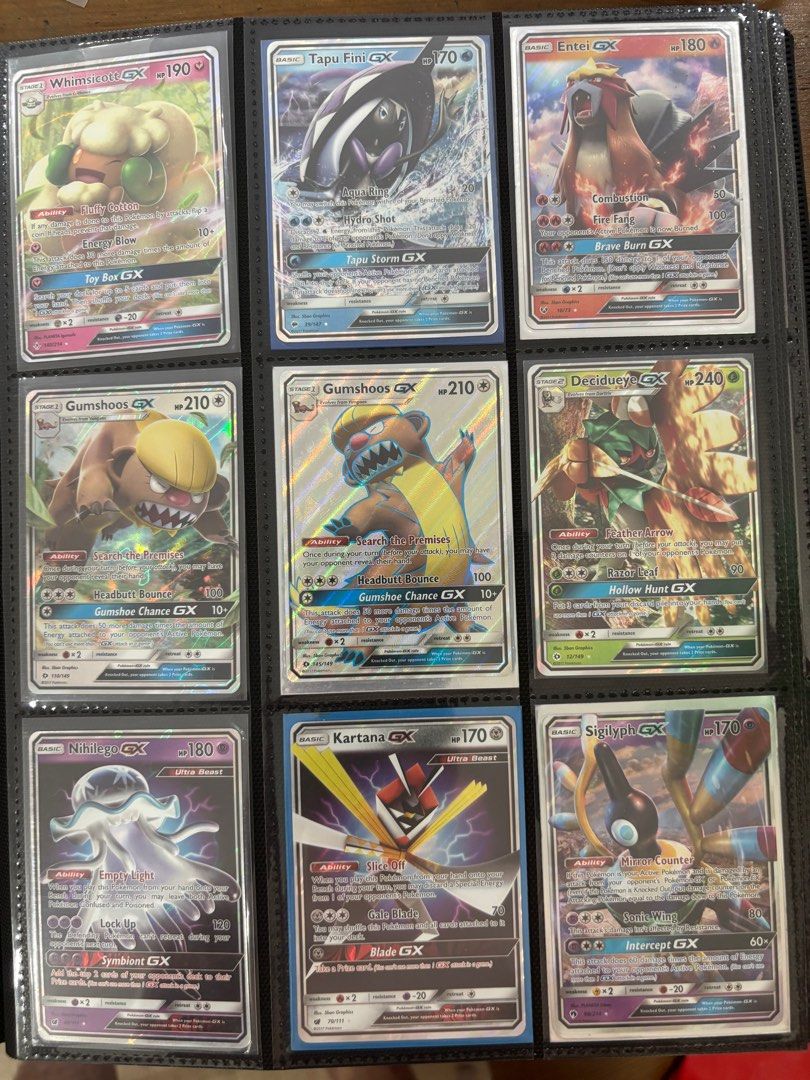 Pokemon TCG English, Rare GX card! Pikachu, charizard, mewtwo, Lugia ...