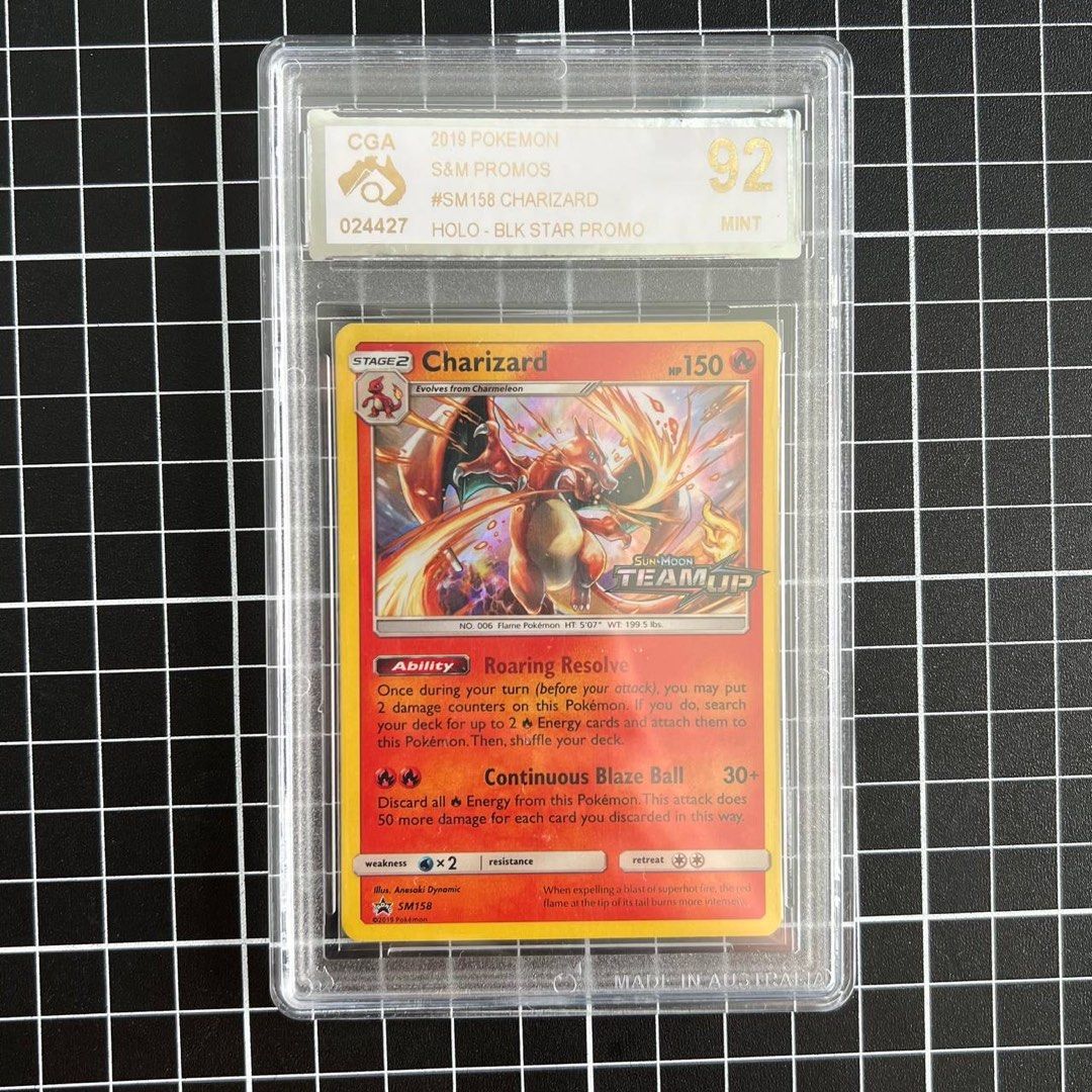 Pokémon TCG Charizard Team Up Prerelease - Promo PSA CGA 9 - Pokemon ...
